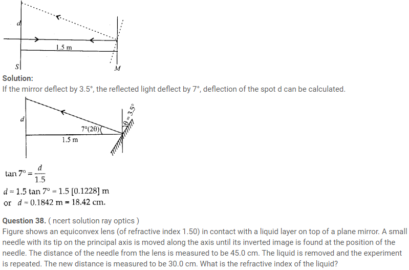 NCERT Solution Ray Optics and Optical Instruments - Wisdom Academy